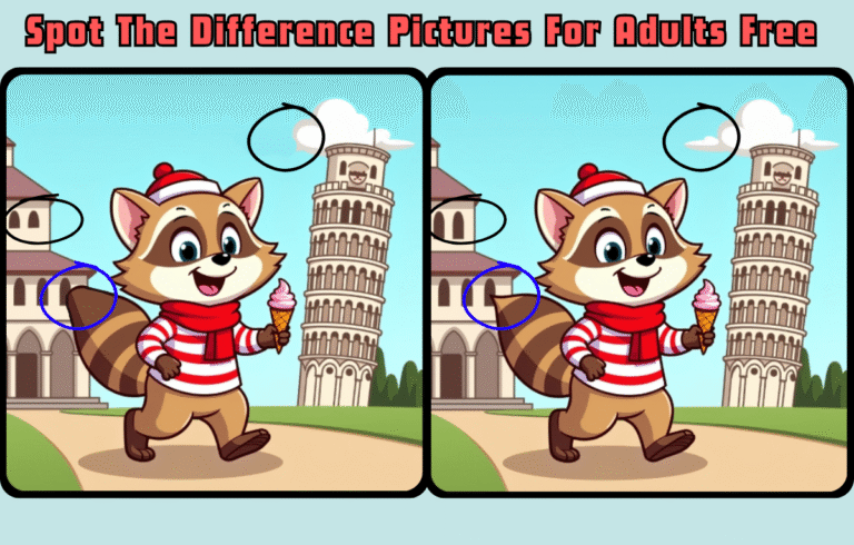 Spot the Difference Pictures for Adults Free - Spotpuzzle.com