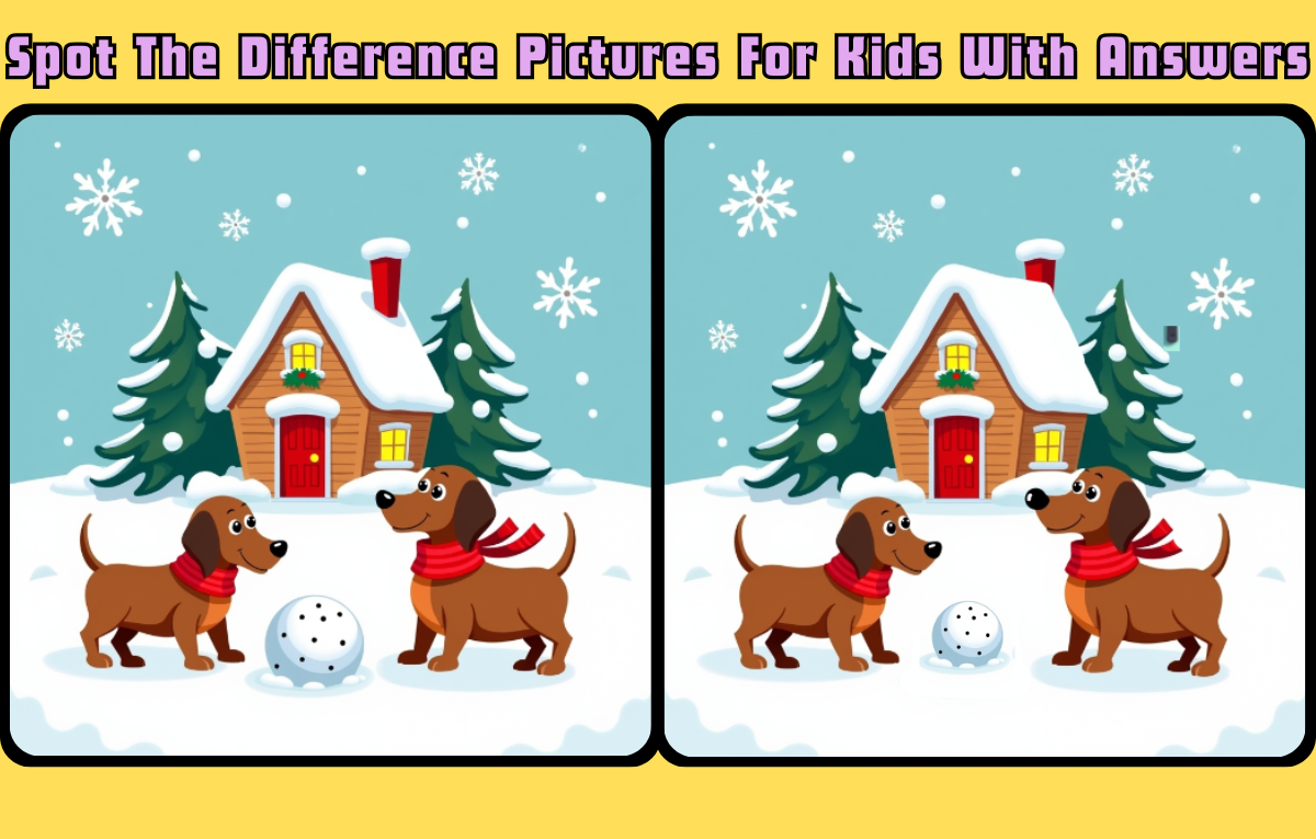 Spot the Difference Pictures for Kids with Answers – A Fun Way to Learn ...